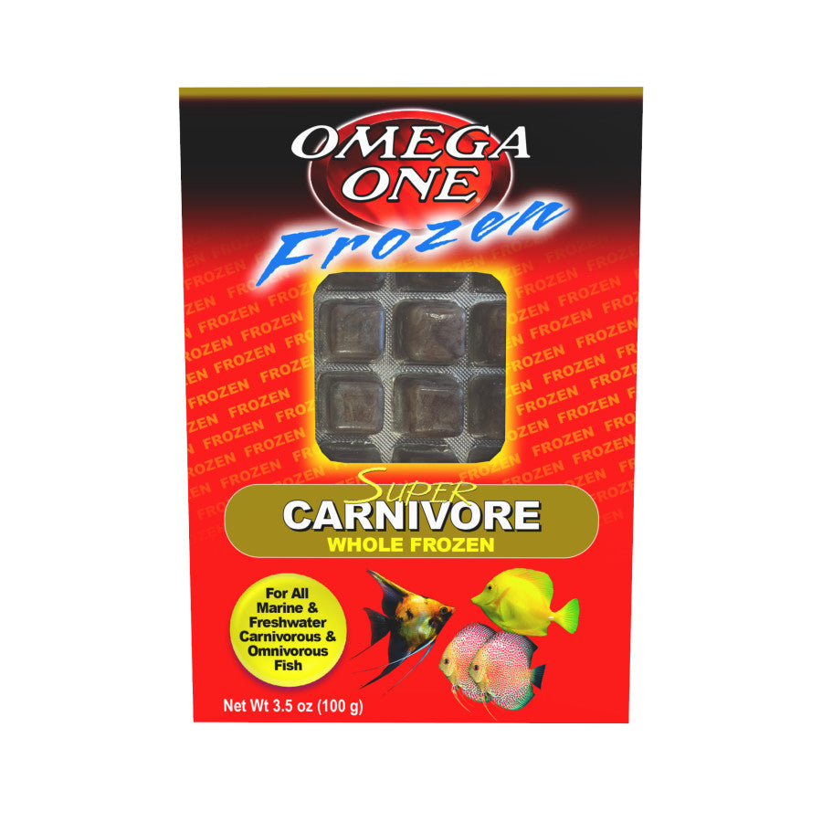 Omega One Whole Frozen Super Carnivore Cube Pack Fish Food ...